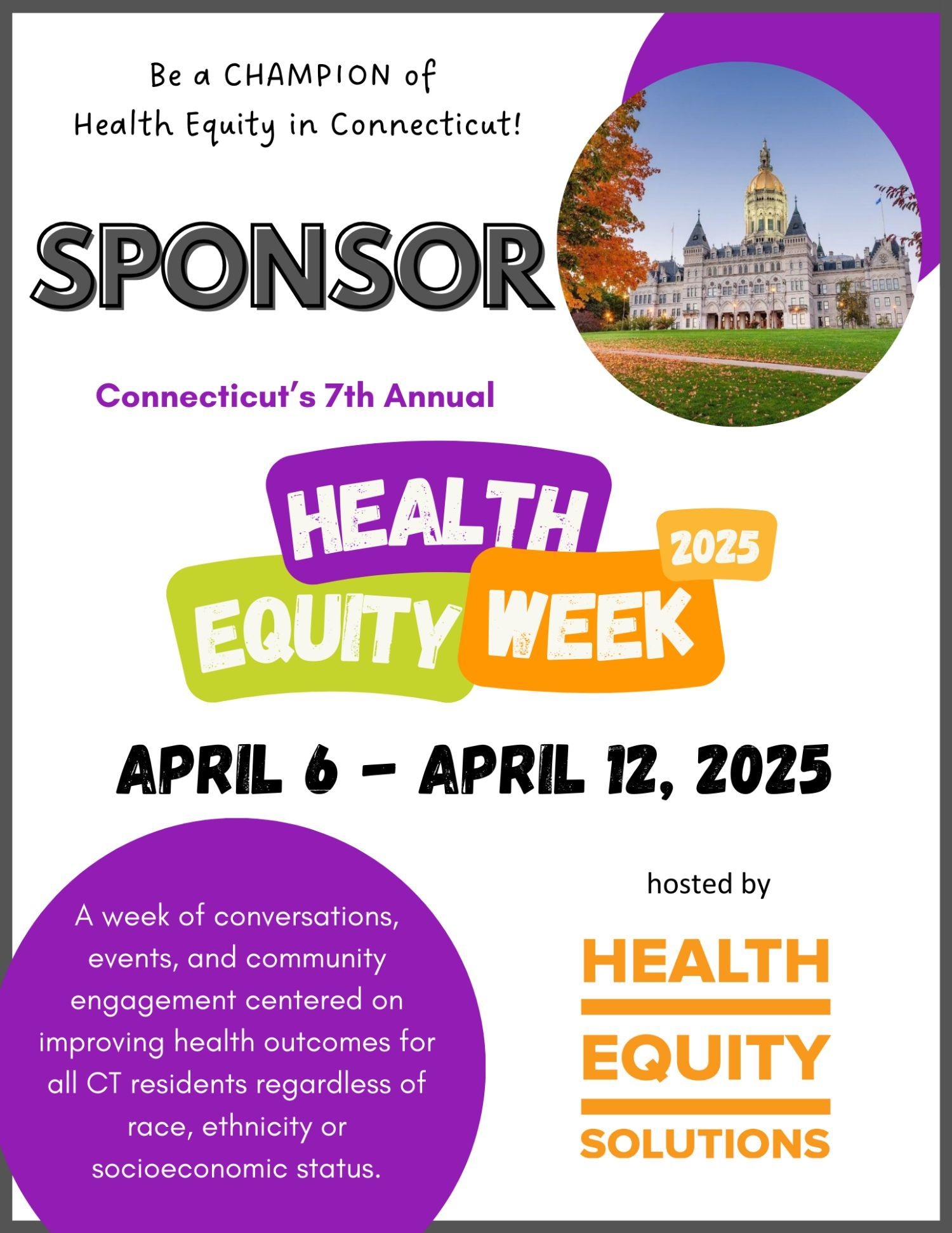 HES Health Equity Week Campaign Landing Page